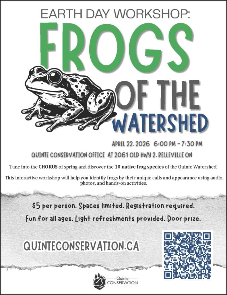 Earth Day Workshop: Frogs of the Watershed - Bay of Quinte Region